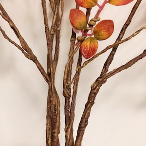 Autumn Ficus Twigs, Artificial Foliage Branches, Fall Rustic Floral ...
