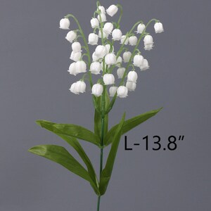 Lily of the Valley Stem With Leaves, Fake Bell Flowers, Artificial ...