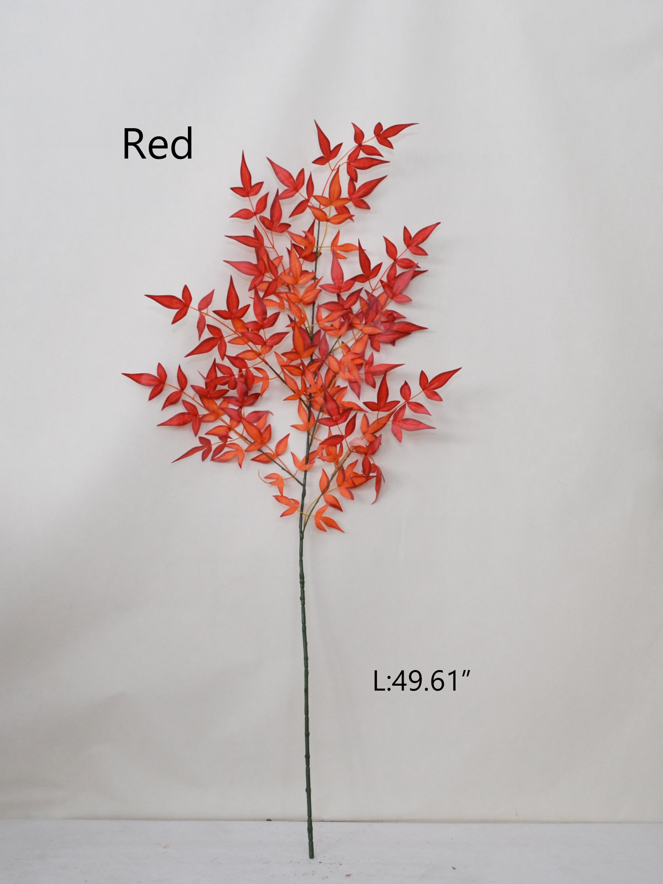 Artificial Heavenly Bamboo Branch With Leaves, Faux Nandina Domestica ...