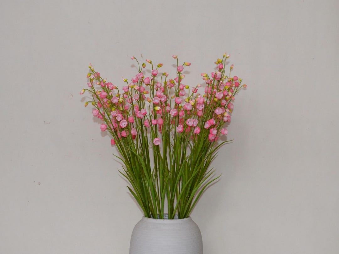 Artificial Lily of the Valley Stem With Leaves, Convallaria Bouquet ...