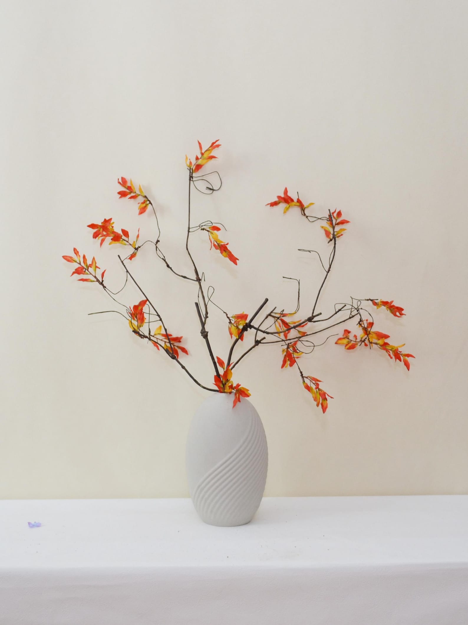 Artificial Pomegranate Leaf Branch, Autumn Foliage Twig, Fall Greenery ...