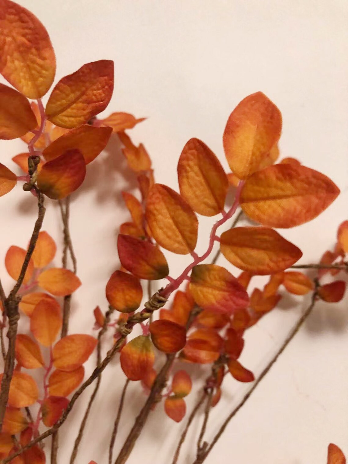 Autumn Ficus Twigs Artificial Foliage Branches Fall Rustic - Etsy