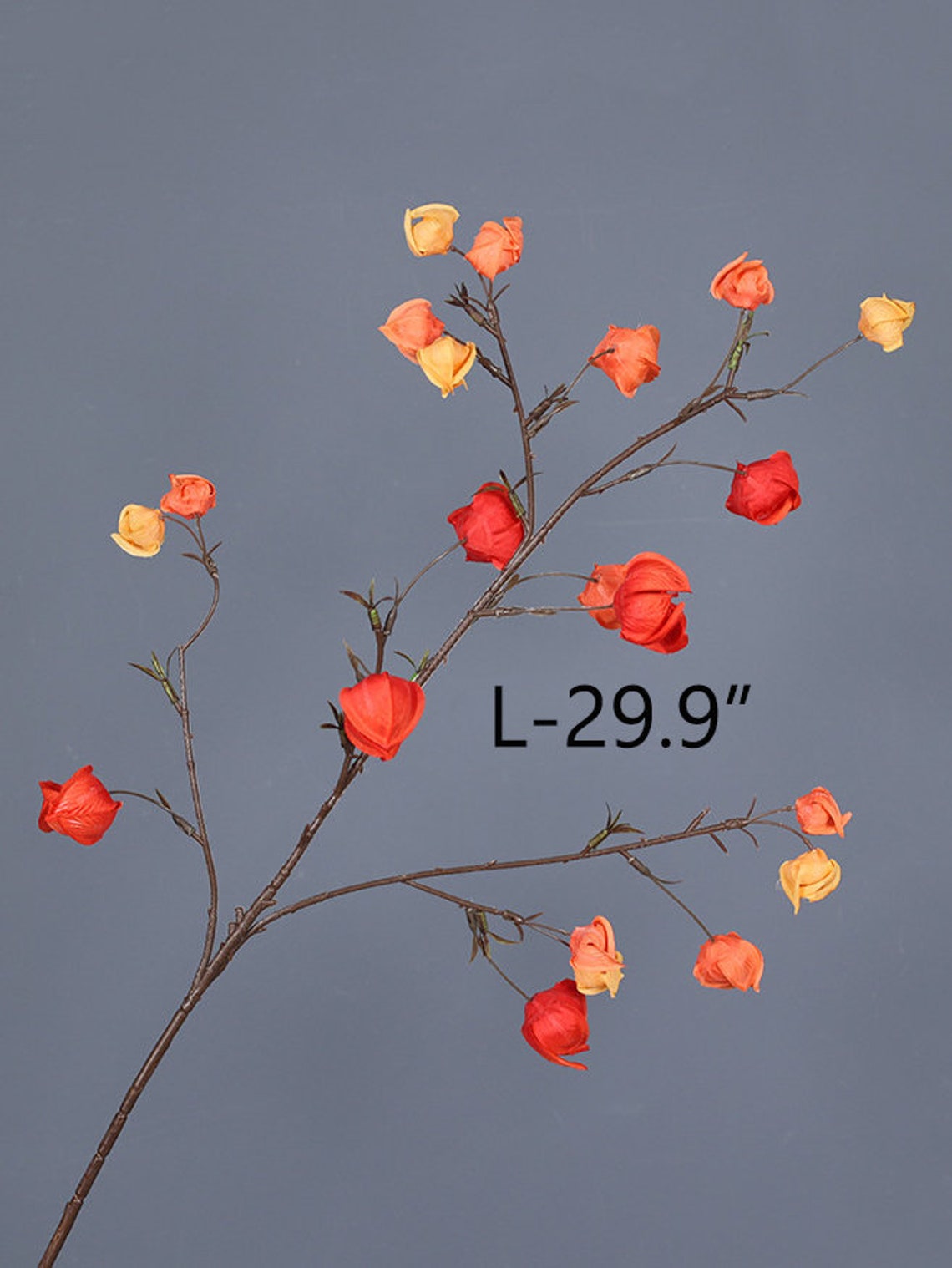 Fake Physalis Branch, Rustic Lantern Fruit, Goldenberry Stem, Realistic ...