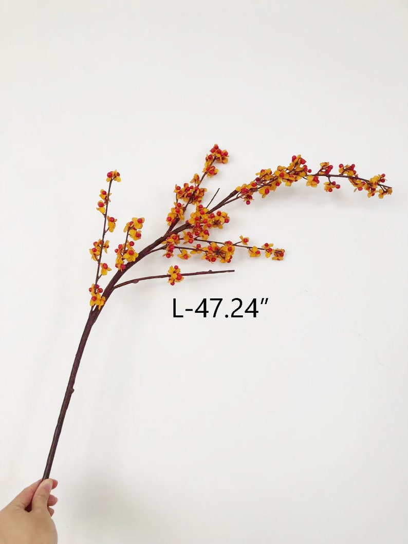 Quality Bittersweet Fruit Long Branch Artificial Fall Berry - Etsy