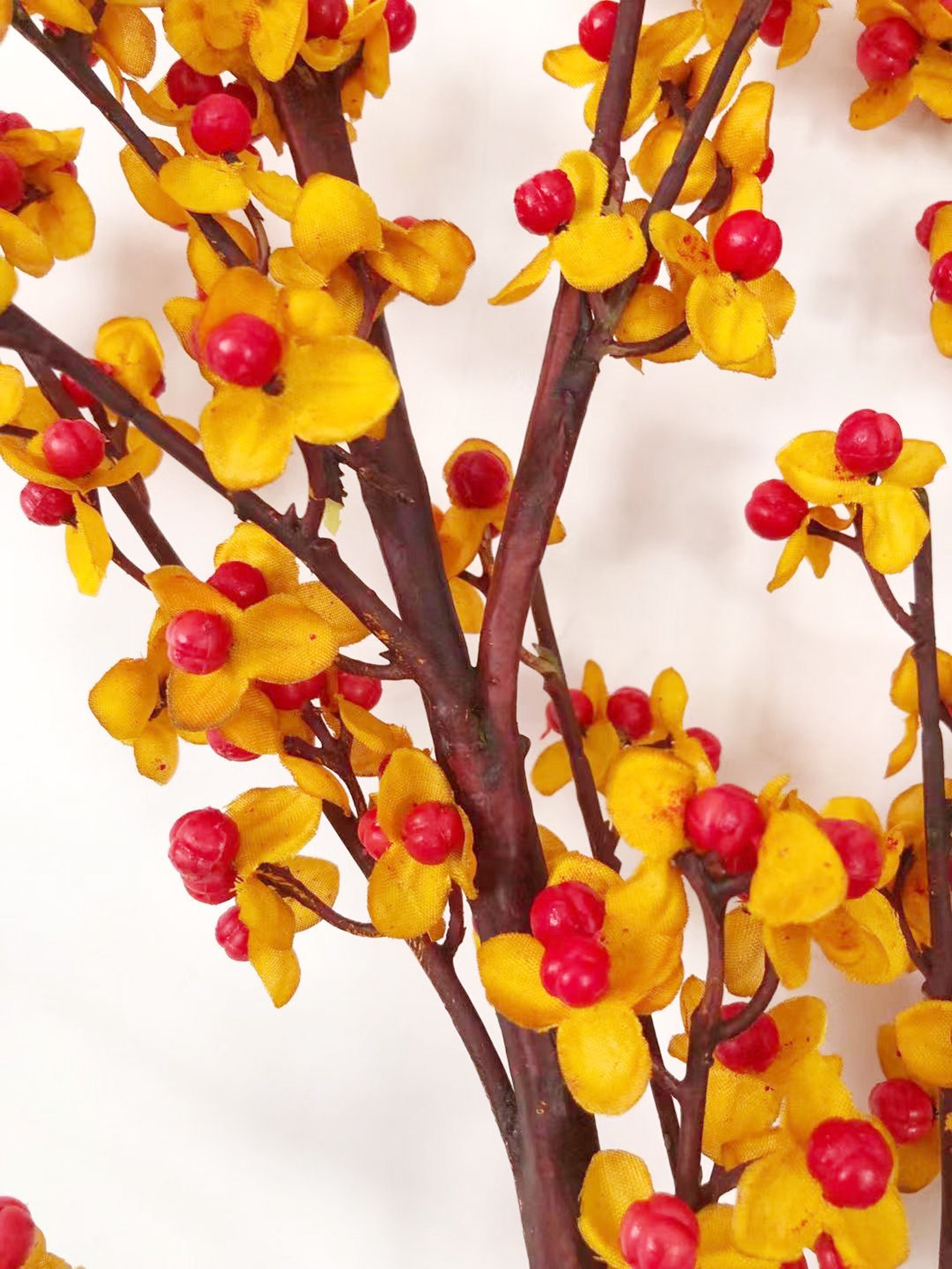 Quality Bittersweet Fruit Long Branch, Artificial Fall Berry Crafts ...