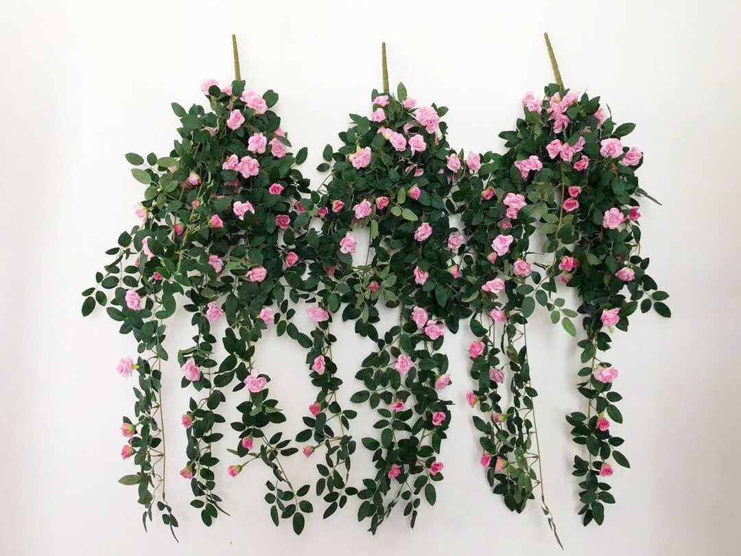 Trailing Rose Vine With Rich Leaves Artificial Climbing Rosa - Etsy