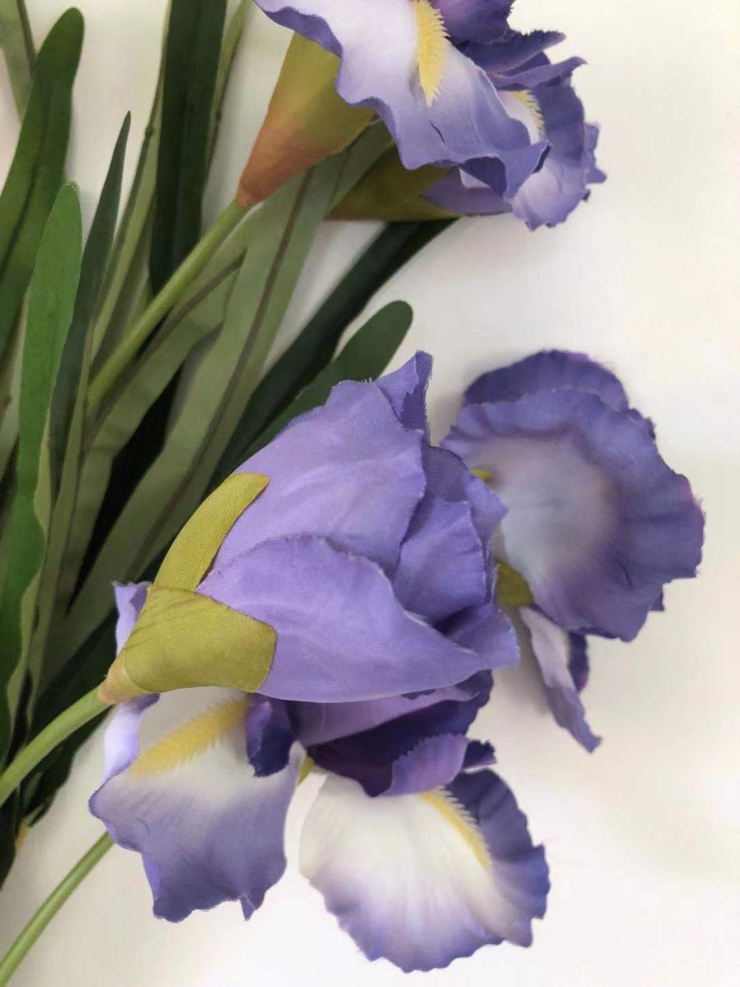 Fake Iris Long Stem With Bud Artificial Flowers and Foliage - Etsy