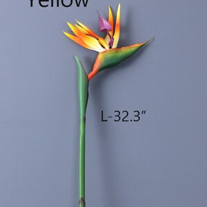 Artificial Bird of Paradise With Long Stem, Fake Flower Craft, Bridal ...