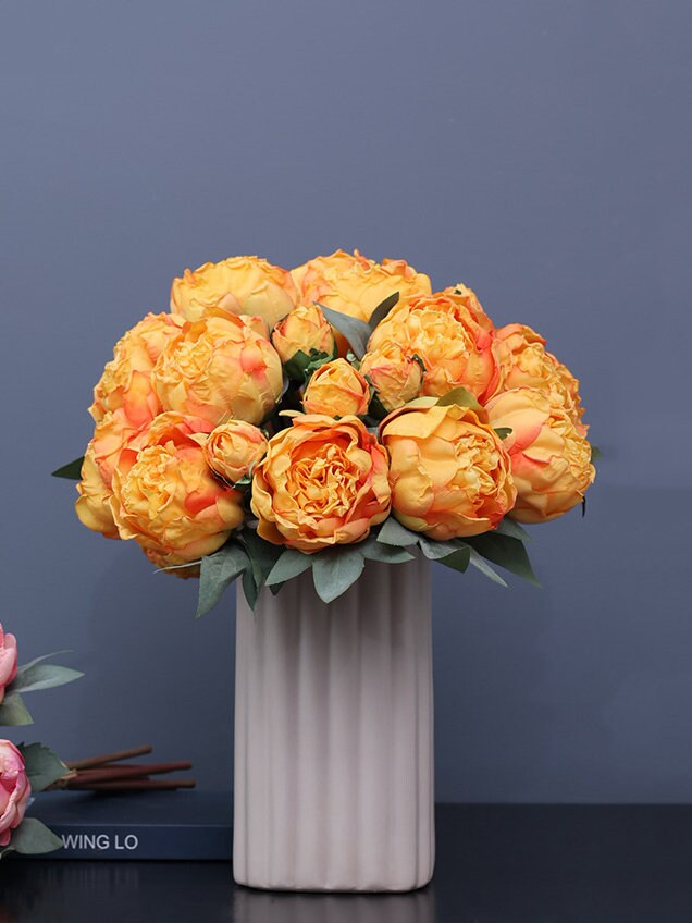 Dried Peony Bundle With Bud, Artificial Flower Crafts, Fake Bridal Bouquet, Home Wedding Floral ...