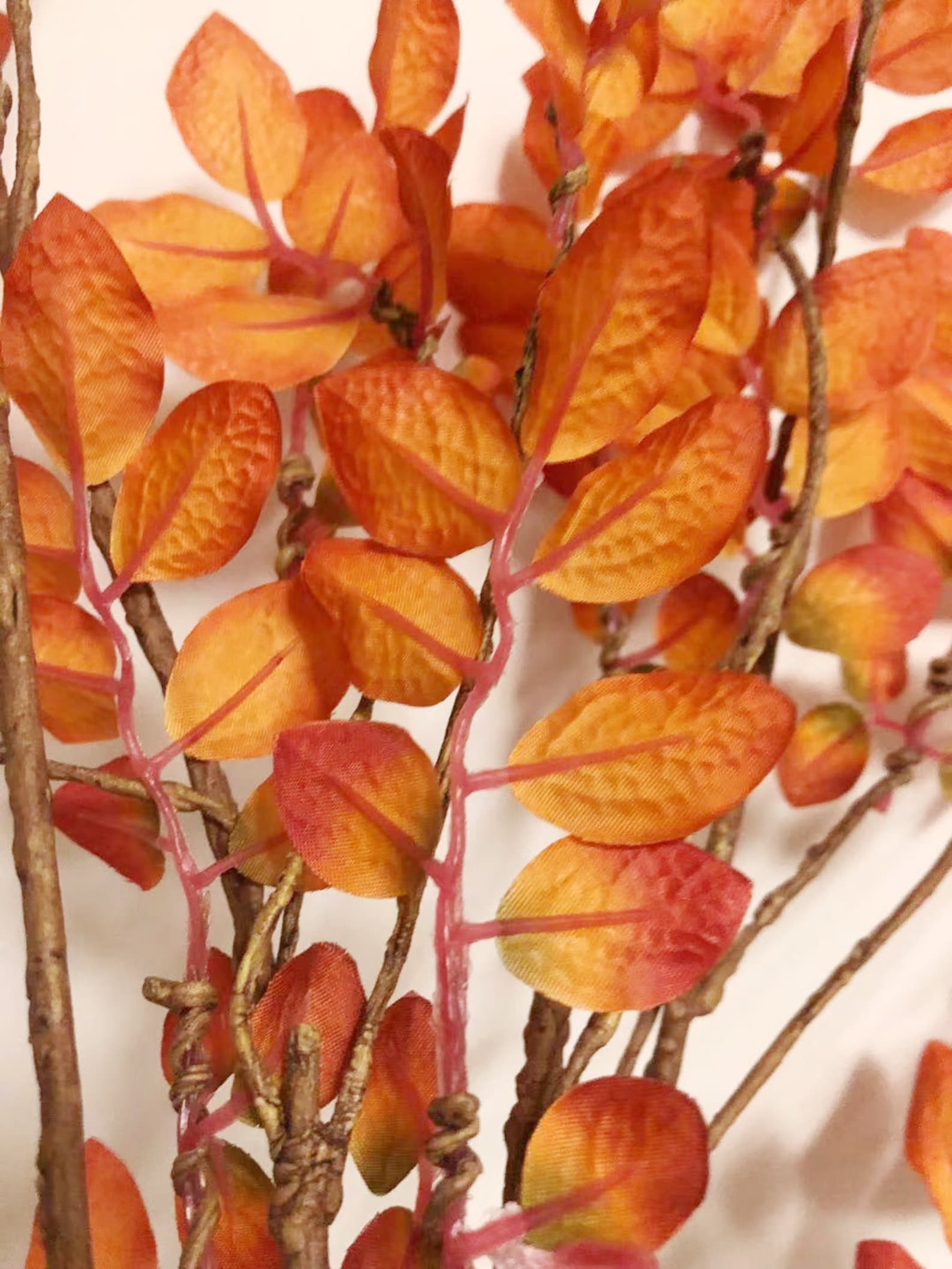 Autumn Ficus Twigs, Artificial Foliage Branches, Fall Rustic Floral ...