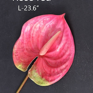 Artificial Anthurium Stems, Fake Flamingo Lily Flower Crafts, Home ...