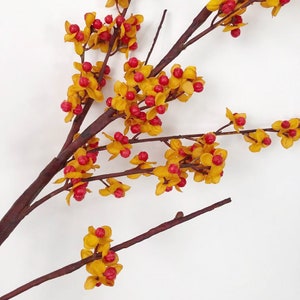 Quality Bittersweet Fruit Long Branch, Artificial Fall Berry Crafts ...