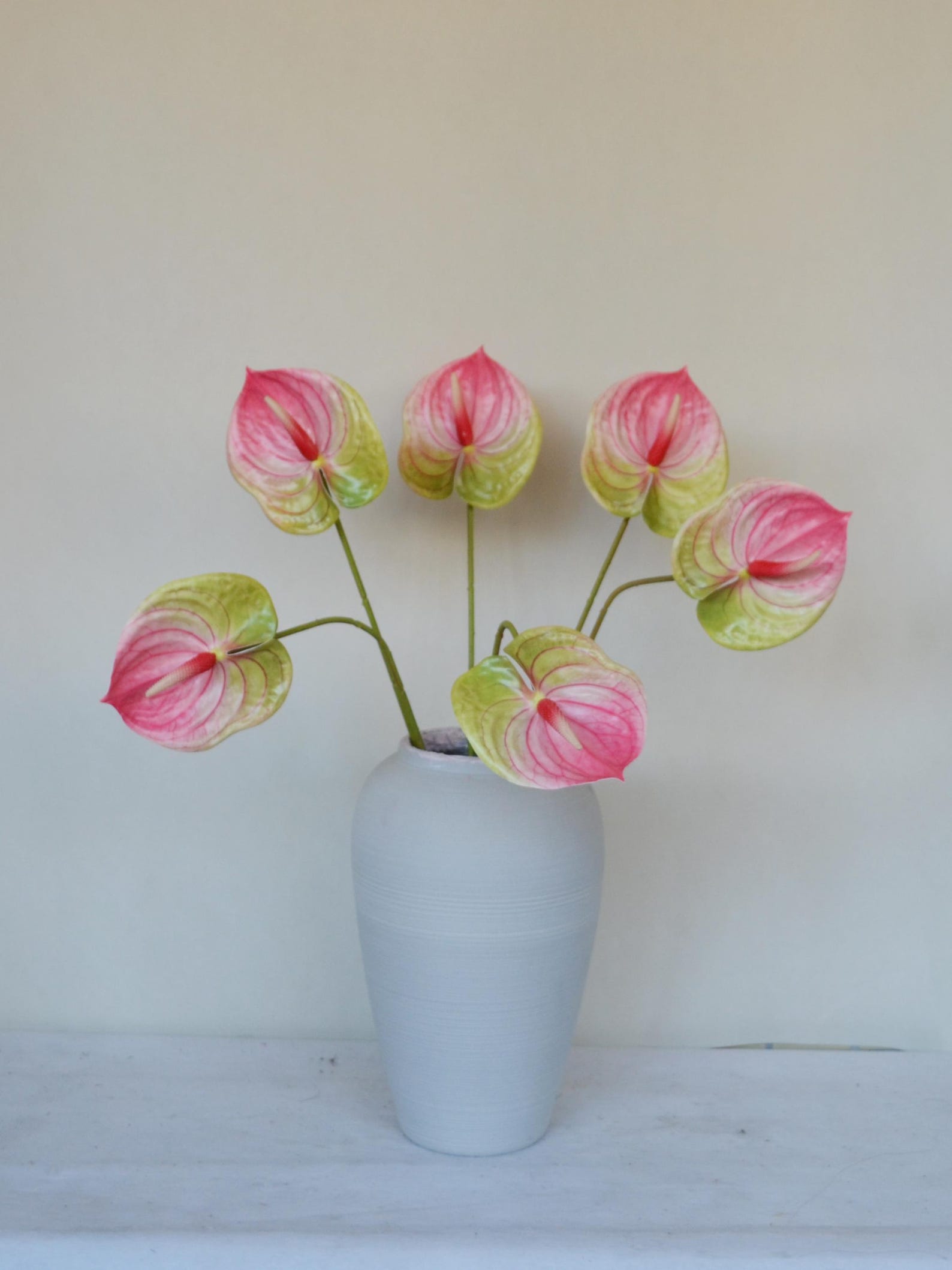 Artificial Anthurium Stems, Fake Flamingo Lily Flower Crafts, Home ...