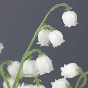 Lily of the Valley Stem With Leaves, Fake Bell Flowers, Artificial ...