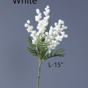 Fake Acacia Spray With Leaves, Artificial Flower Crafts, Rustic Home ...