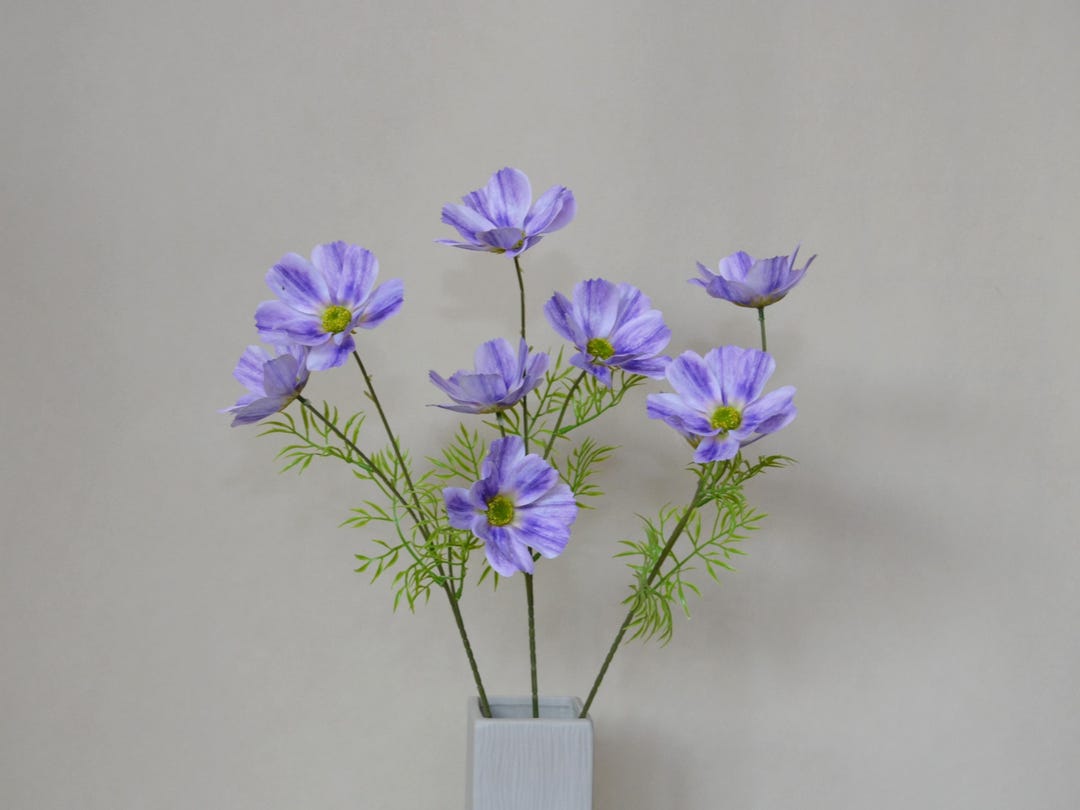 Artificial Cosmos Stems With Leaves, Lifelike Gerbera, Home Decor ...