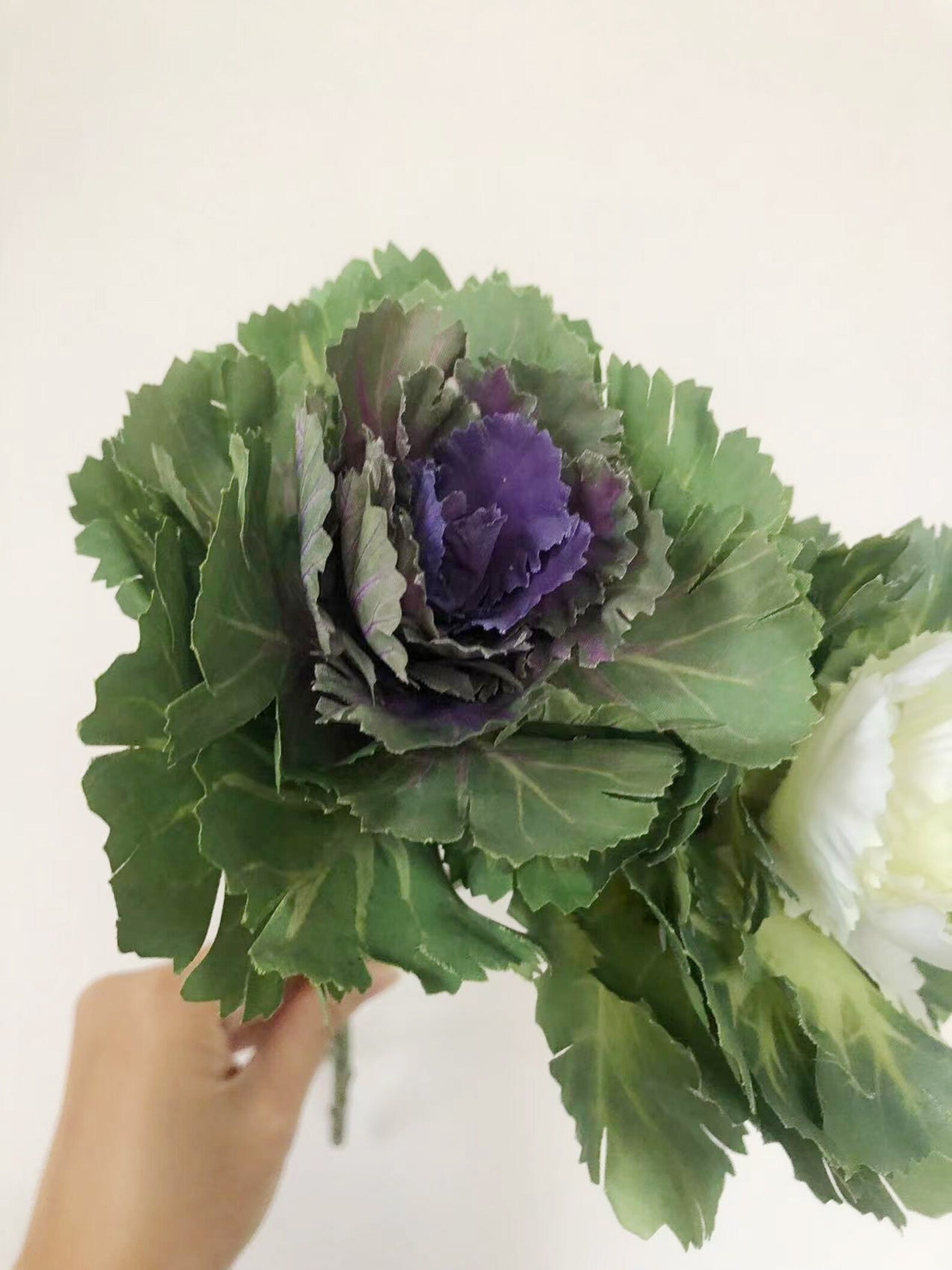 Artificial Kale Flower Stem, Realistic Vegetable Craft, Home Floral ...