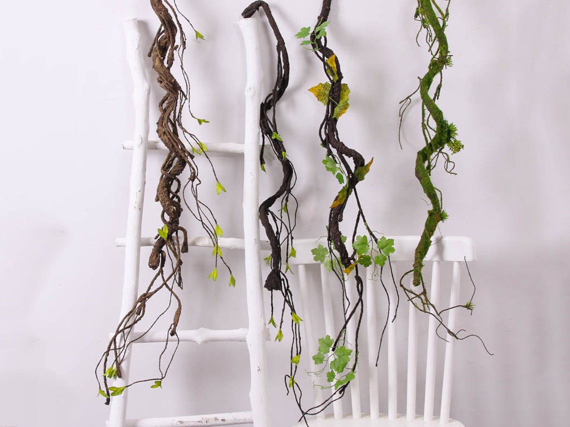 Grape Thick Rattan With Leaves, Fake Sprouted Dead Branch Crafts ...