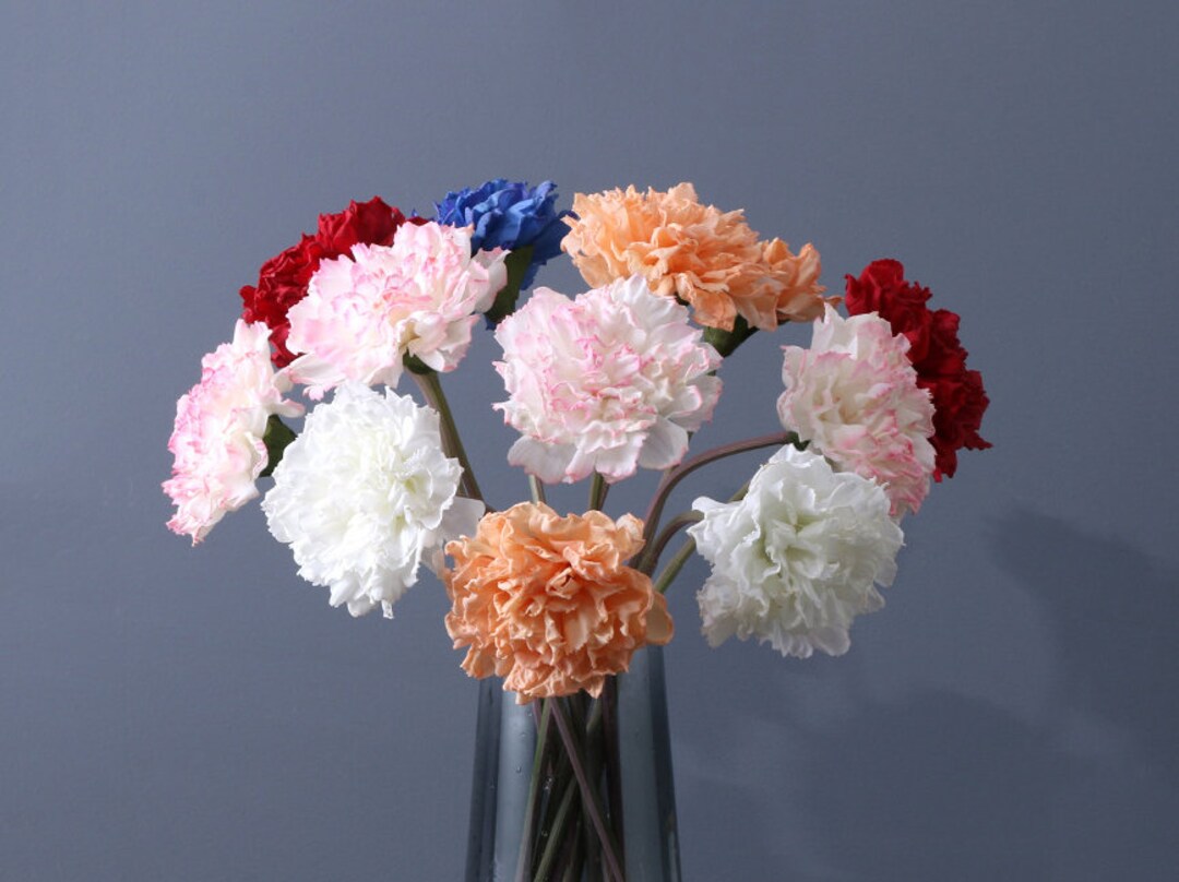 Real Touch Carnation Stems, Artificial Flower Crafts, for Wedding ...