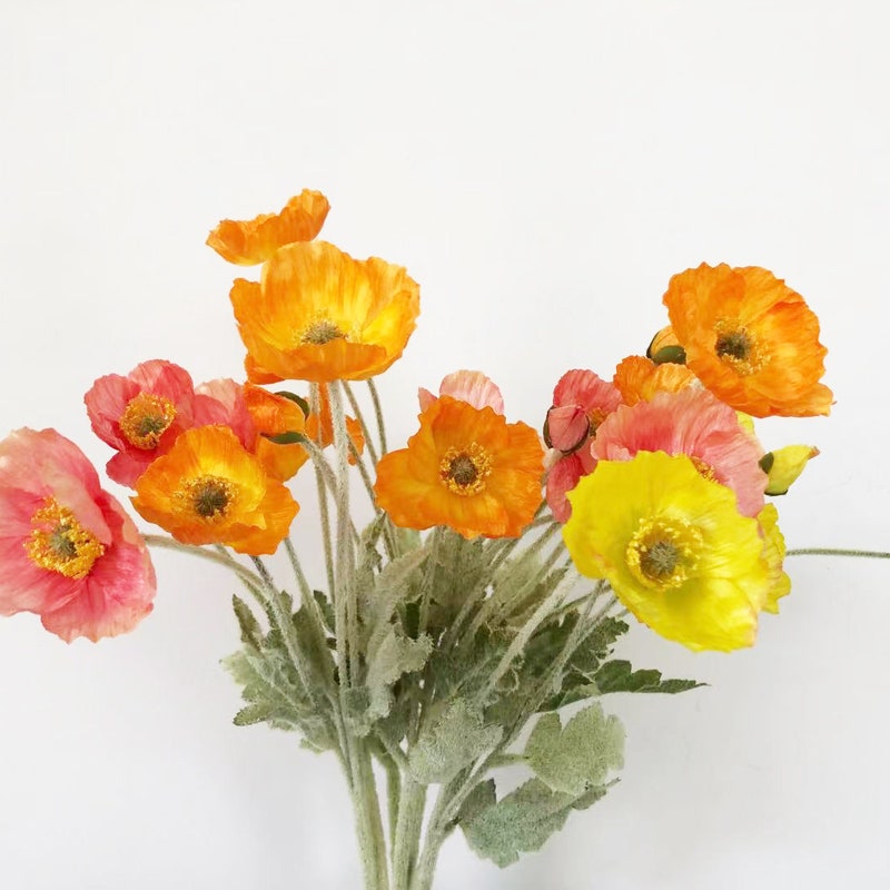 Artificial Poppies - Etsy