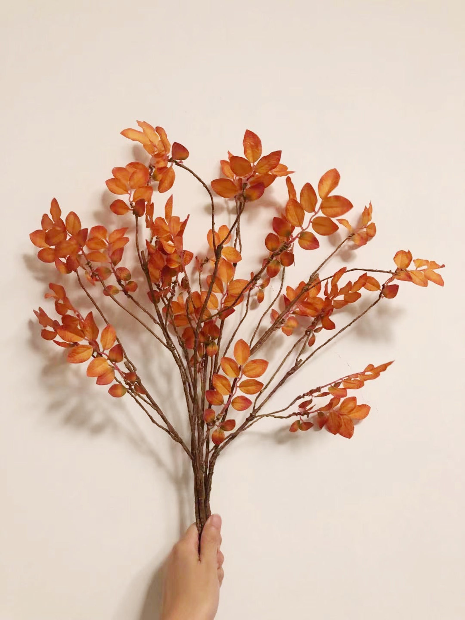 Autumn Ficus Twigs Artificial Foliage Branches Fall Rustic - Etsy
