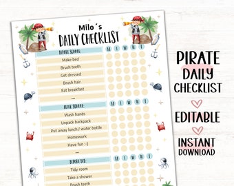 Pirate to Do List - Etsy
