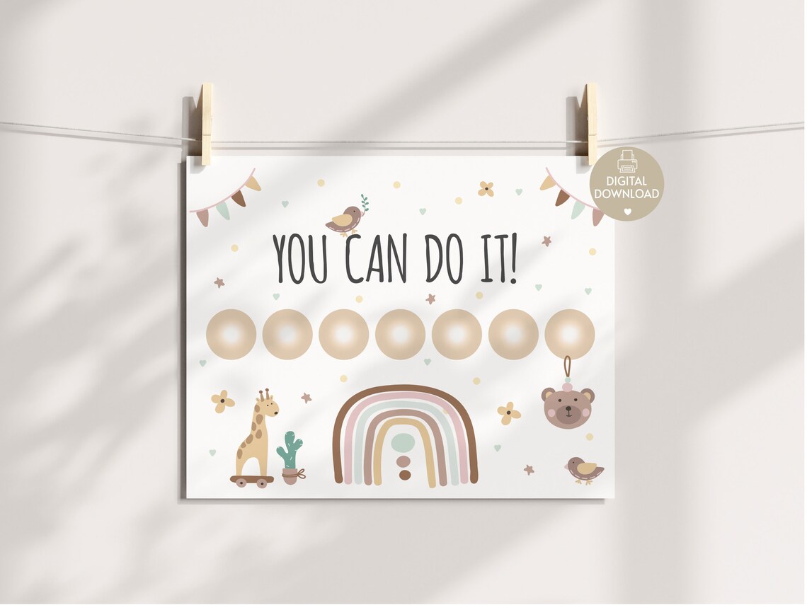 Girls Reward Chart Boho, Behavior Chart Toddler, Routine Chart Kids ...