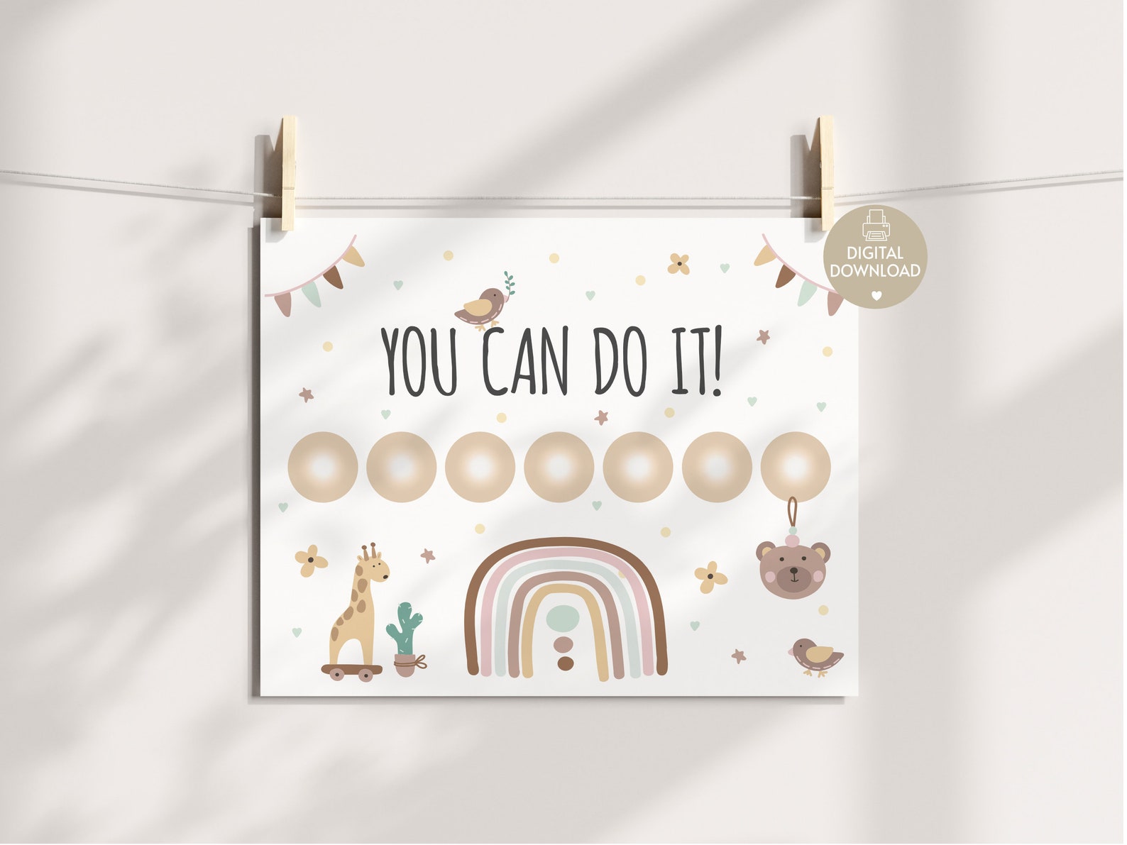 Girls Reward Chart Boho, Behavior Chart Toddler, Routine Chart Kids ...