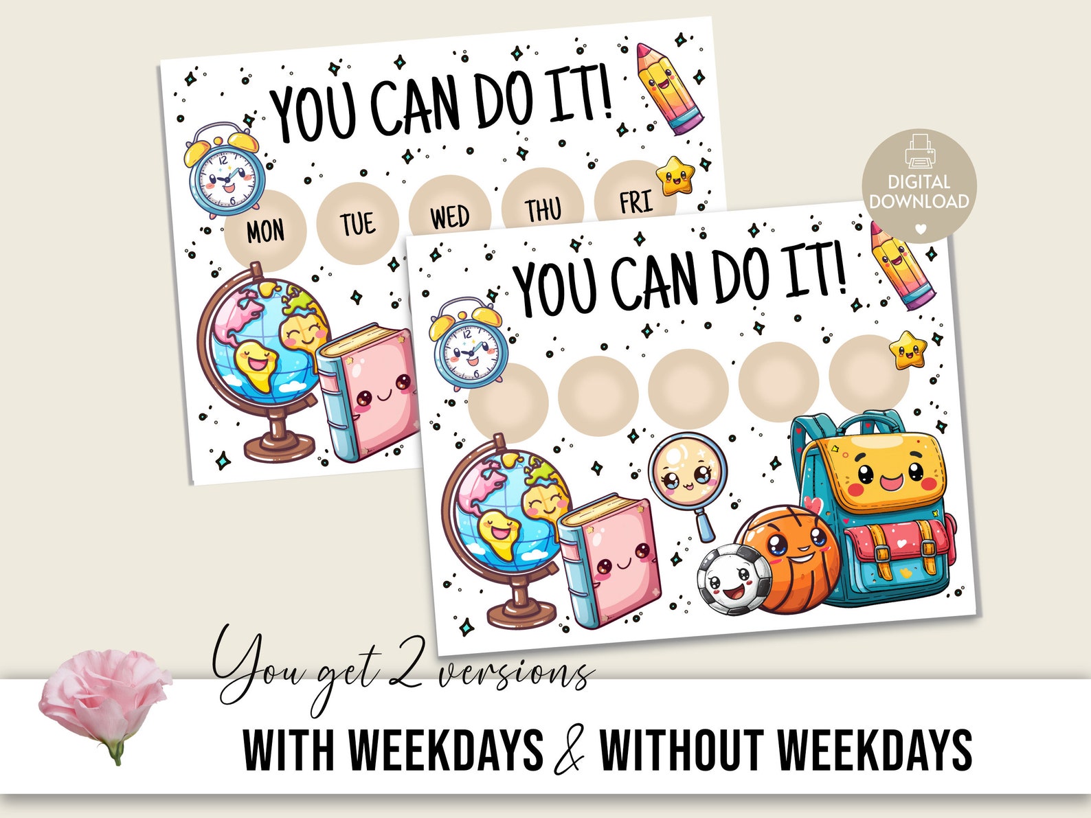 Reward Chart School, Kids Chart Routine, Reward Chart Printable ...