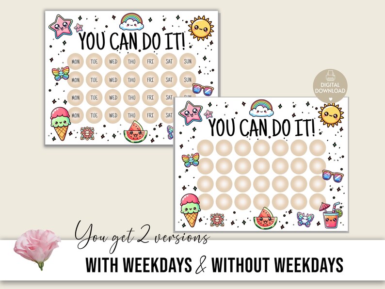 Reward Chart Kids and Toddlers Printable, Chore Chart Kids, Chart ...