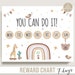 Girls Reward Chart Boho, Behavior Chart Toddler, Routine Chart Kids ...