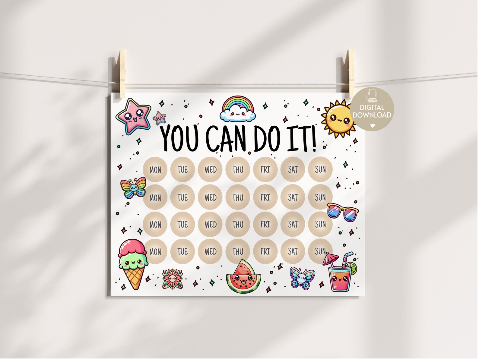 Reward Chart Kids and Toddlers Printable, Chore Chart Kids, Chart ...