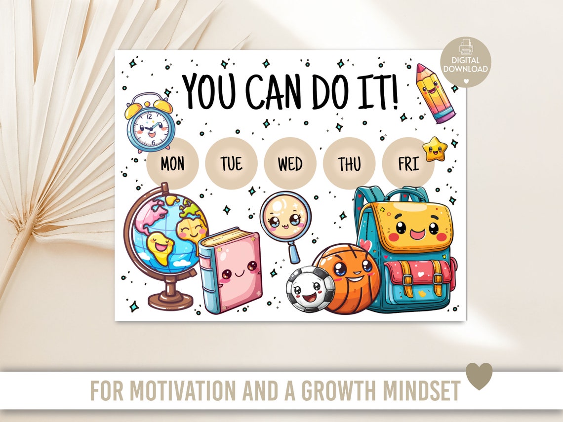 Reward Chart School, Kids Chart Routine, Reward Chart Printable ...