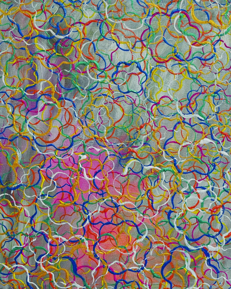 Abstract Art Procrastinating Circles - Etsy