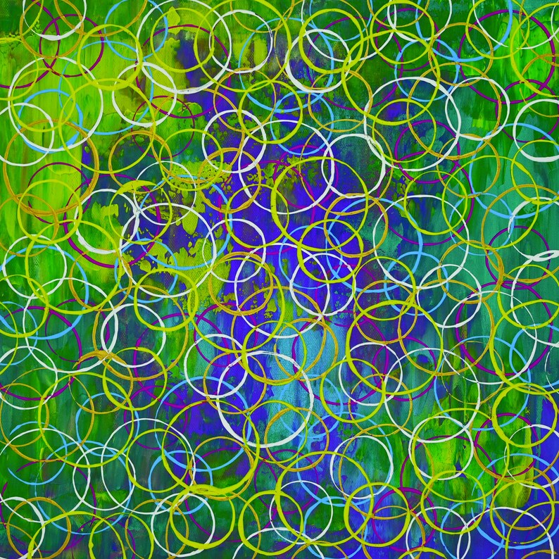 Abstract Art Procrastinating Circles - Etsy