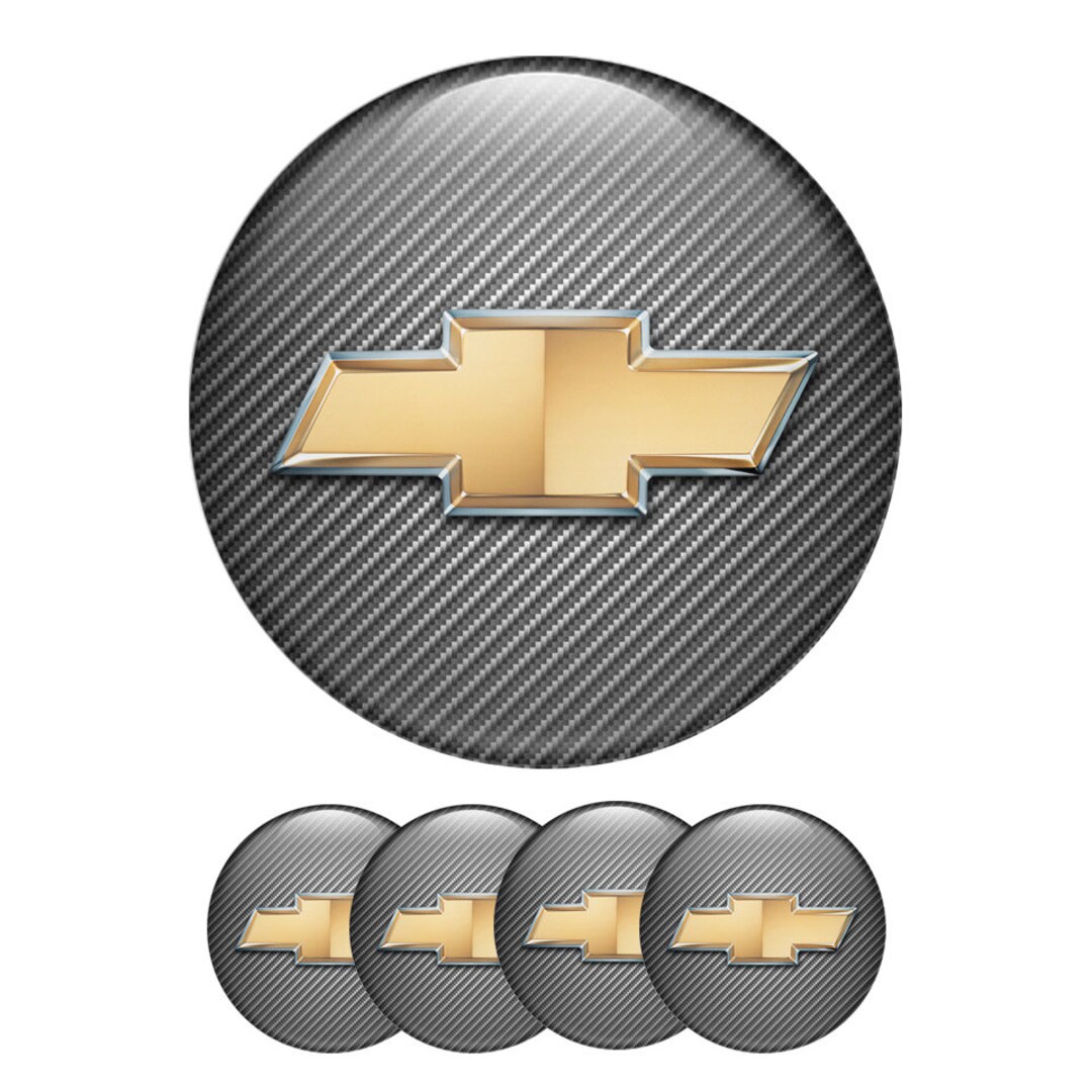 Chevrolet Carbone Emblems for Wheel Center Hub Caps Set of 4 - Etsy