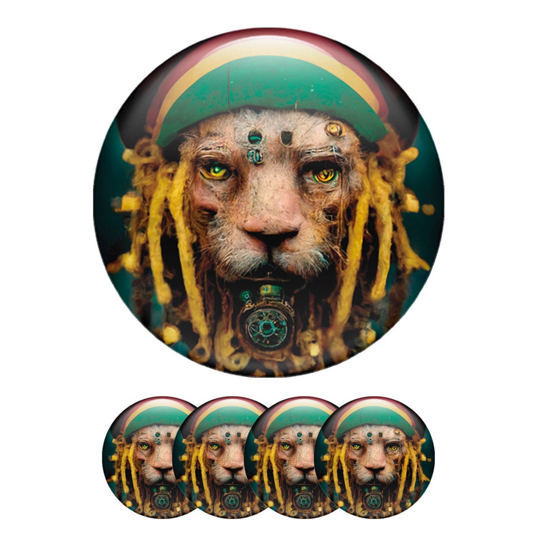 Set of 4 All Sizes Hand Made 3D Print Surface Domed Stickers - Etsy