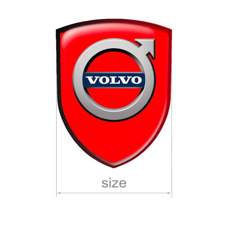 Volvo Shield Domed Sticker All Sizes Silicon Emblems for Car - Etsy