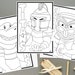 RUGBY LEAGUE MASCOT Colouring Pages - Etsy