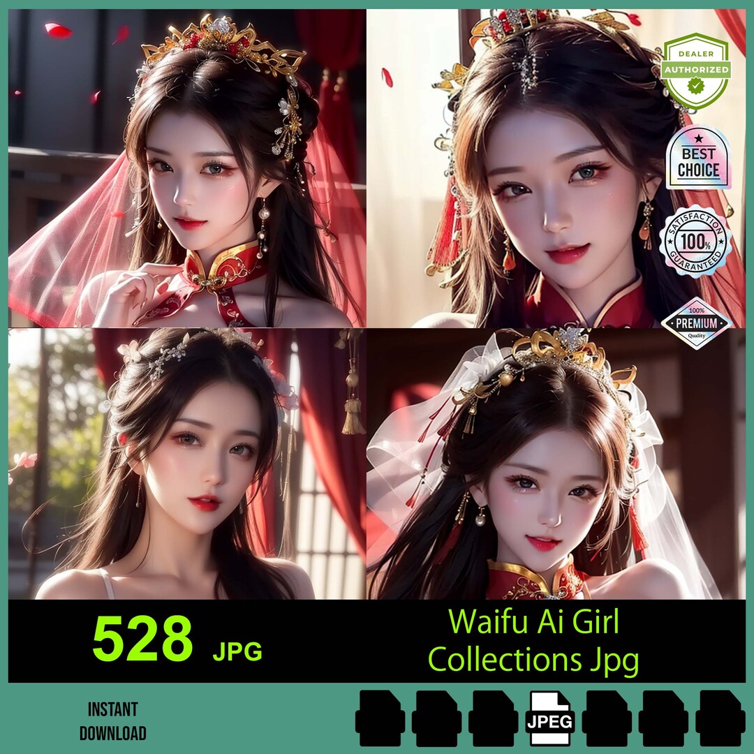 Waifu074 Ai Pretty Girl Art Digital Collections 528pcs Bundle Pack High Resolution Ai 