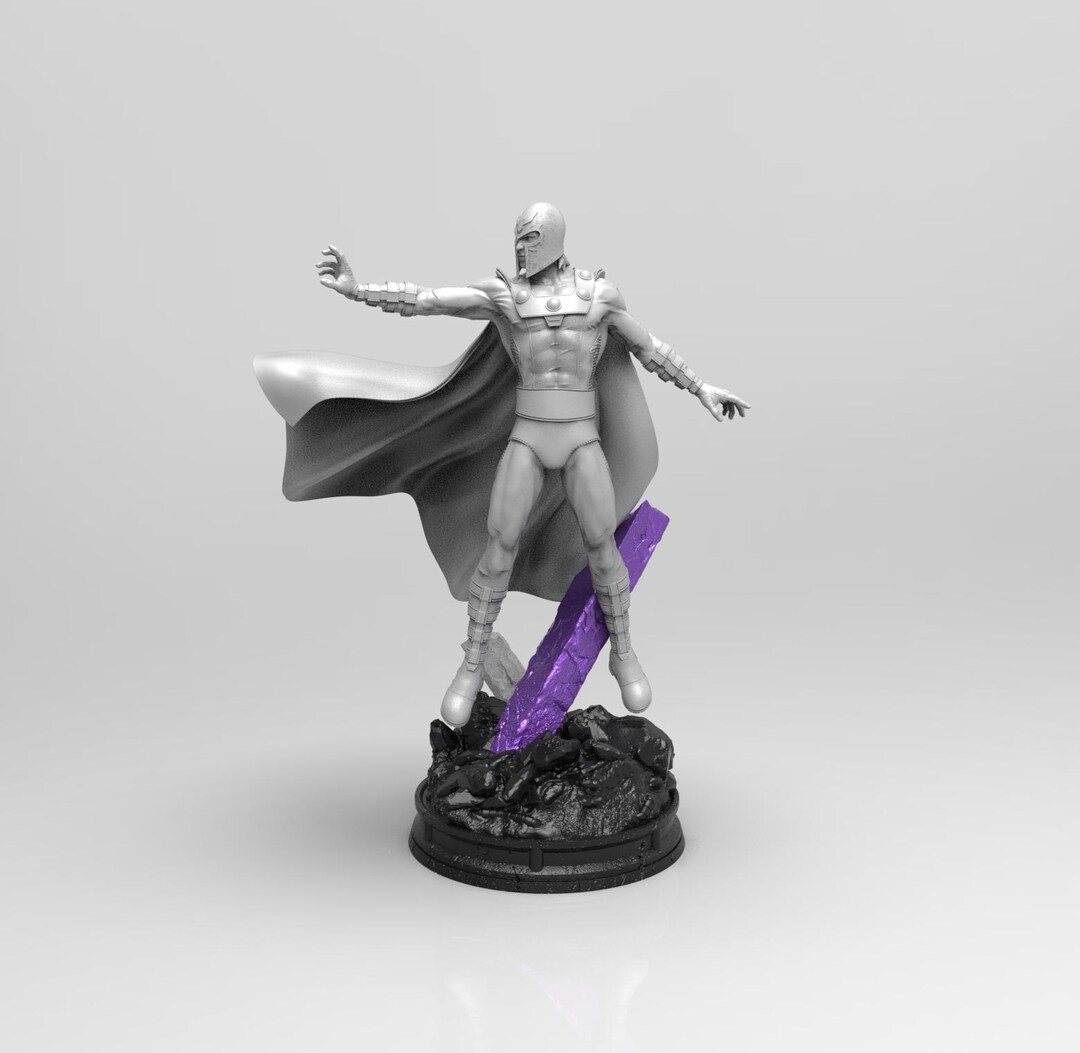 E122 Comic Character Design, the Magnet Man Statue, STL 3D Model Design ...