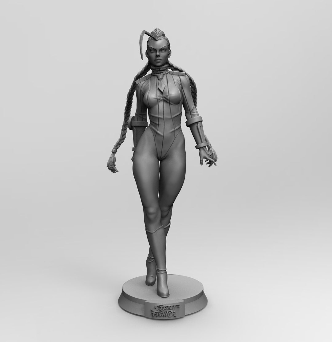 A008 Games Character Design, Street Fighters Cammy White 02 , STL 3D Model Design Print Download ...