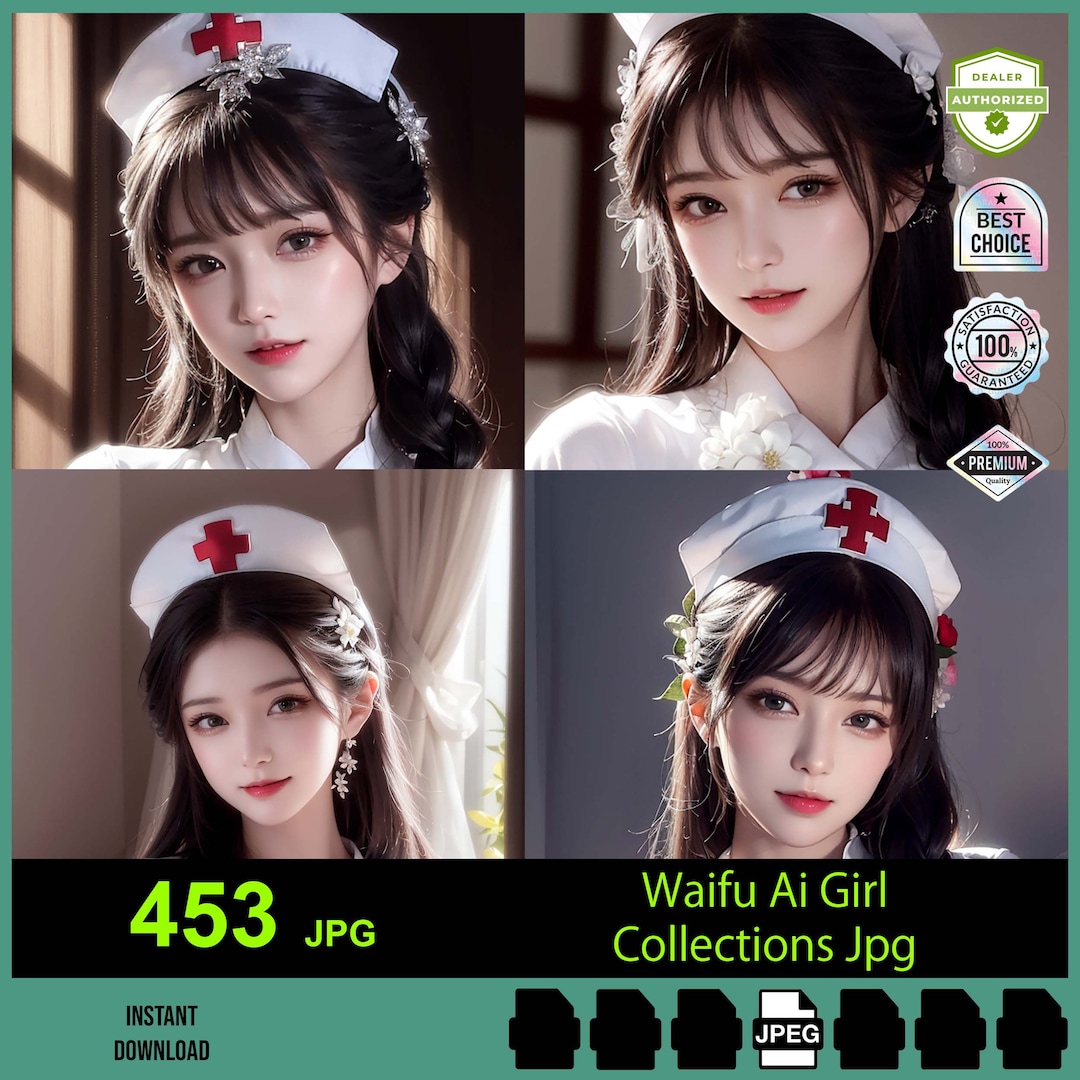 Waifu079 Ai Pretty Girl Art Digital Collections 453pcs Bundle Pack High Resolution Ai 