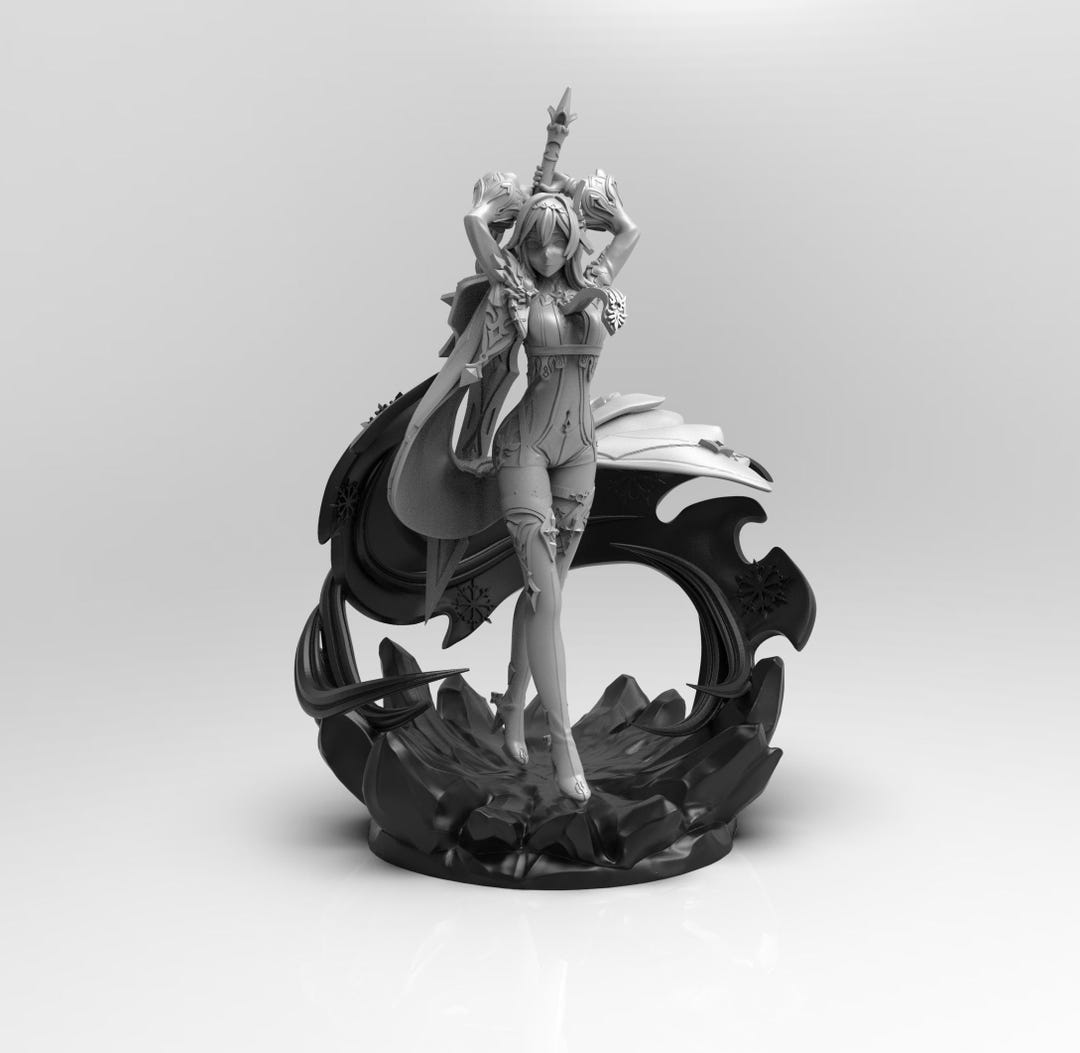A718 NSFW Anime Character Design, Yura Character Statue, STL 3D Model ...