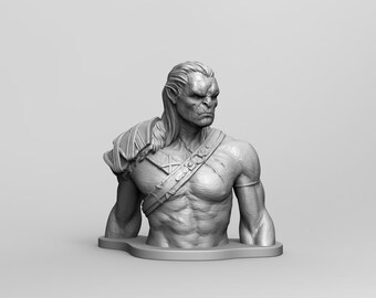 Orc Bust Statue - Etsy
