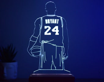 Kobe Bryant 3d Led Lamp - Etsy