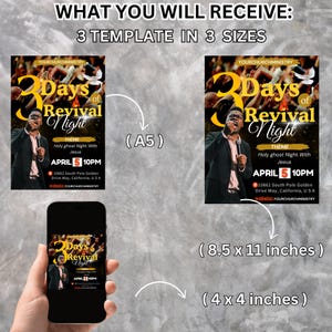 Editable Church Revival Flyer, Church Event Flyer, Revival Conference ...