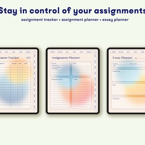 Student Digital Planner, Gradient Academic Planner, Digital Planner for ...