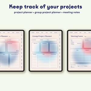 Student Digital Planner, Gradient Academic Planner, Digital Planner for ...