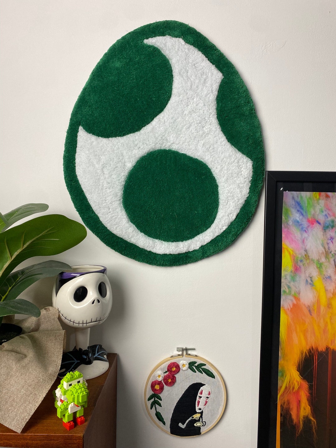Yoshi - Yoshi Island - Nintendo - Yoshi Egg - Yoshi's - Handmade Tufted ...